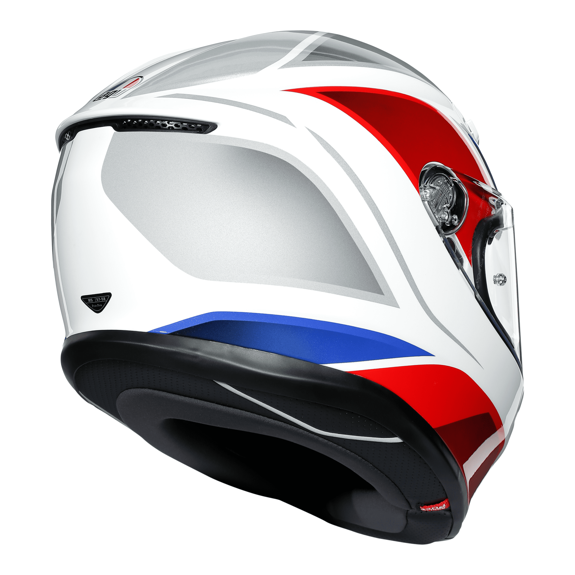 AGV K6 Hyphen - White / Red / Blue | AGV Motorcycle Helmets | FREE UK ...