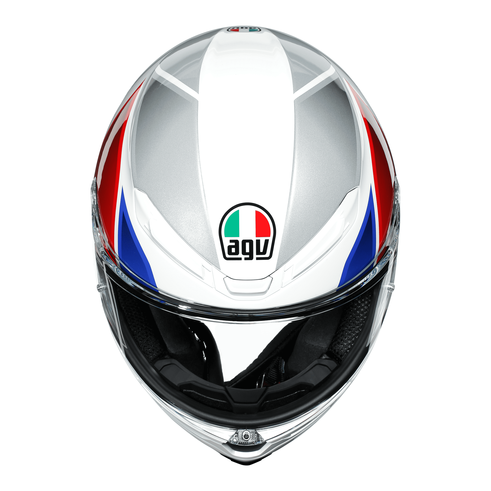 AGV K6 Hyphen - White / Red / Blue | AGV Motorcycle Helmets | FREE UK ...