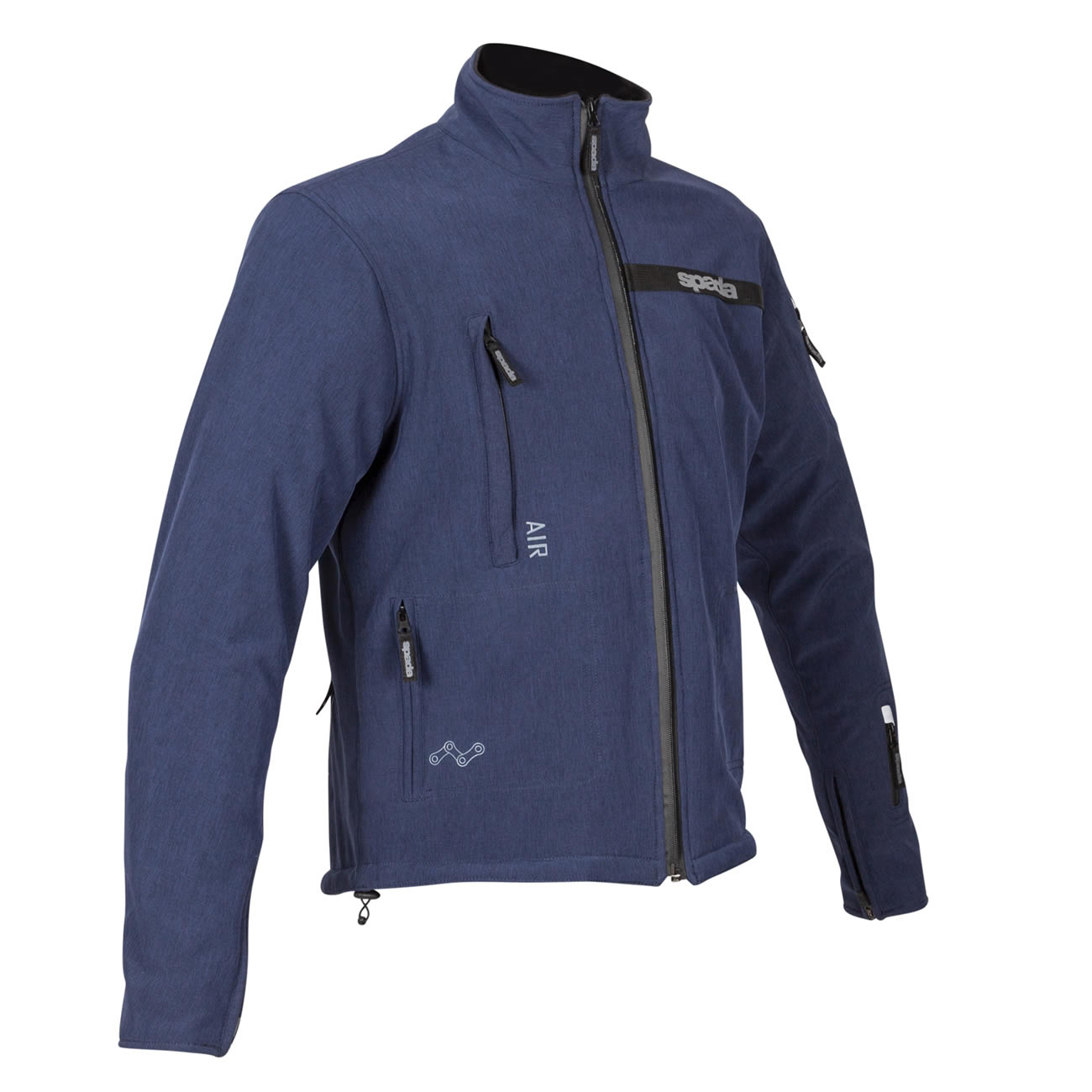 Spada Commute CE Waterproof Textile Motorcycle Jacket - Blue | Two ...