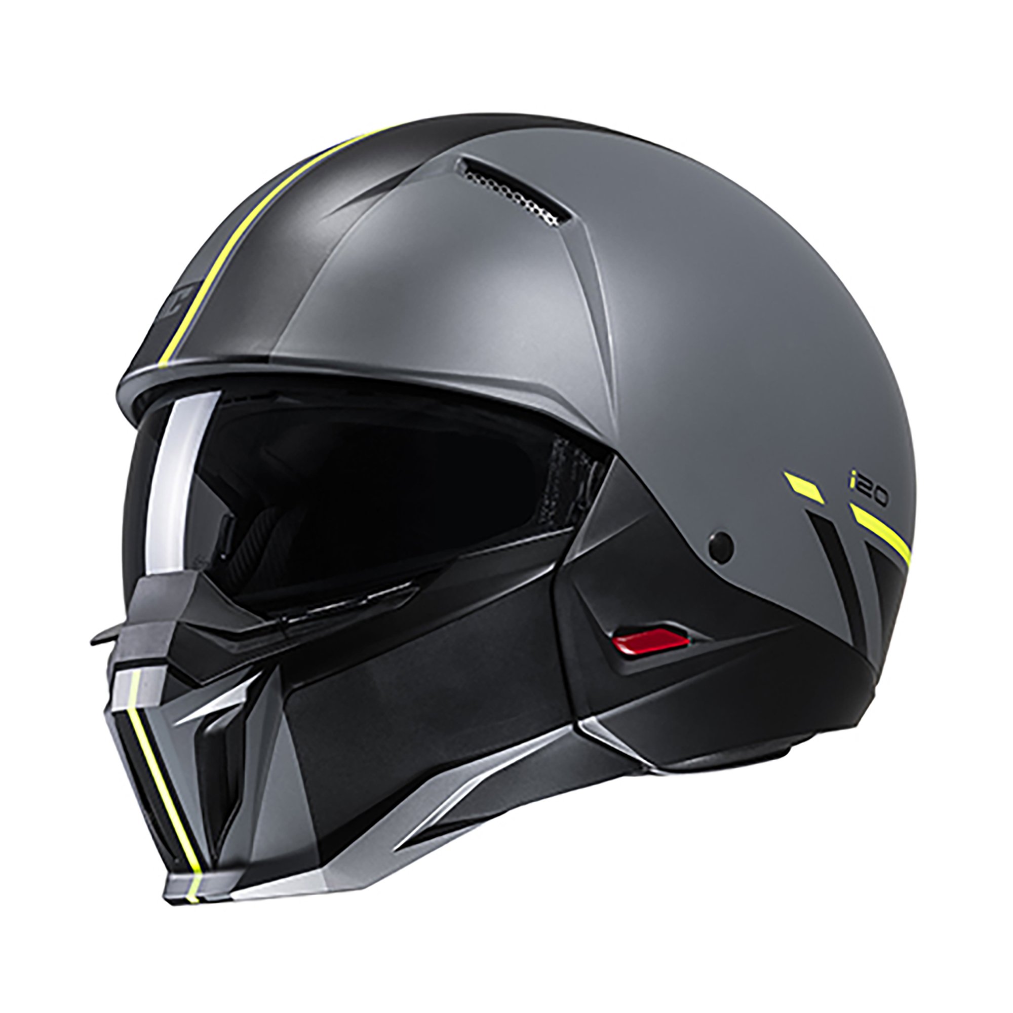 HJC i20 Batol - Matt Grey / Yellow | HJC Open Face Helmets | Two Wheel ...