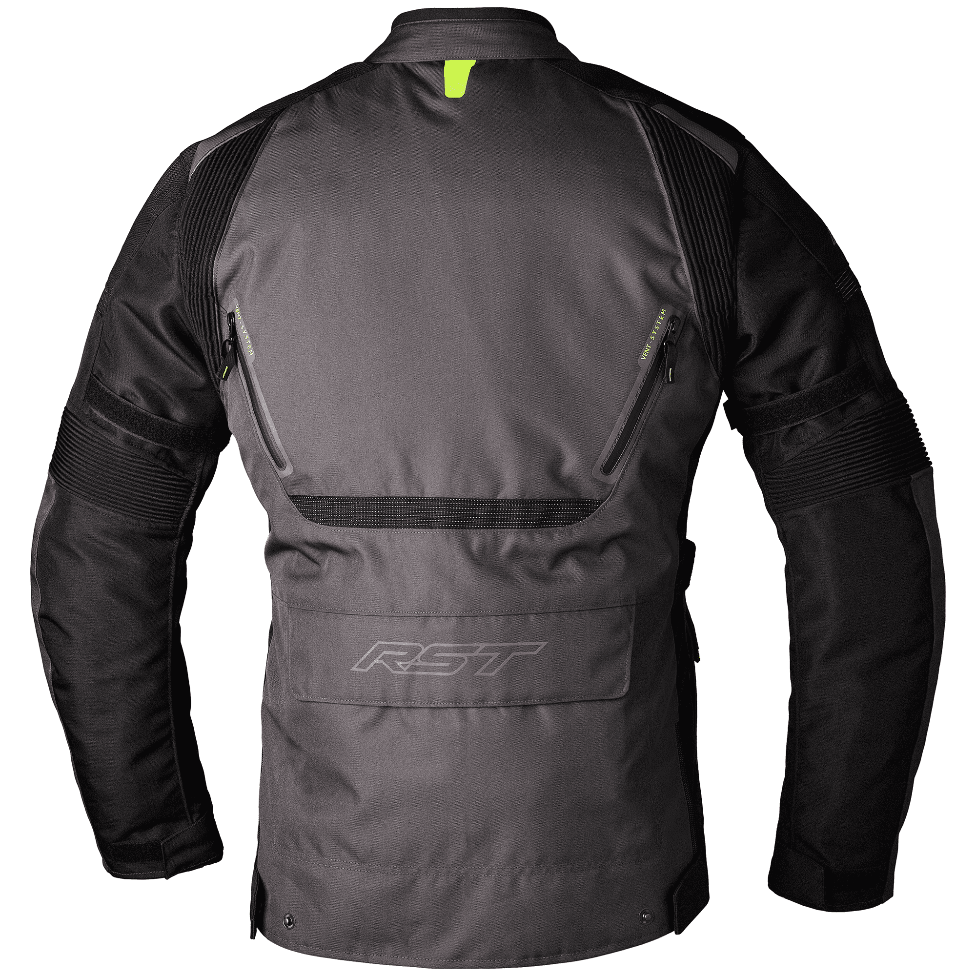 RST Endurance CE Textile Motorcycle Jacket - Graphite/Flo Yellow | RST ...