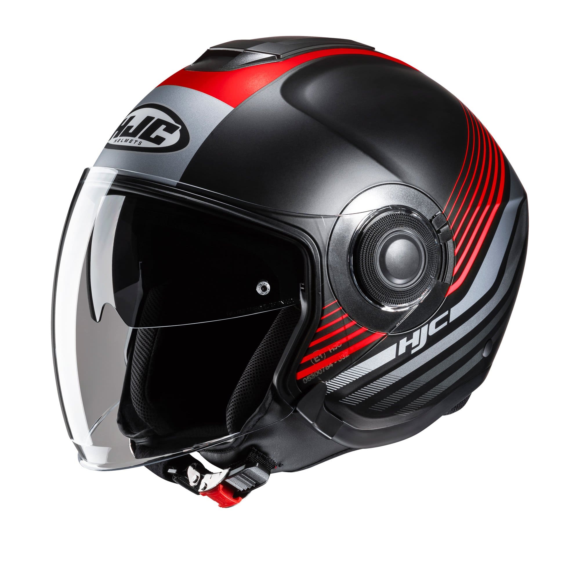 HJC i40N Open Face Helmet - Dova - Red | HJC Open Face Helmets | Two ...