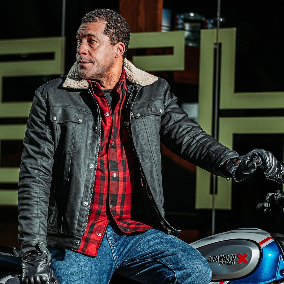 Spada Temper Trucker CE Motorcycle Jacket - Black | Spada Motorcycle ...