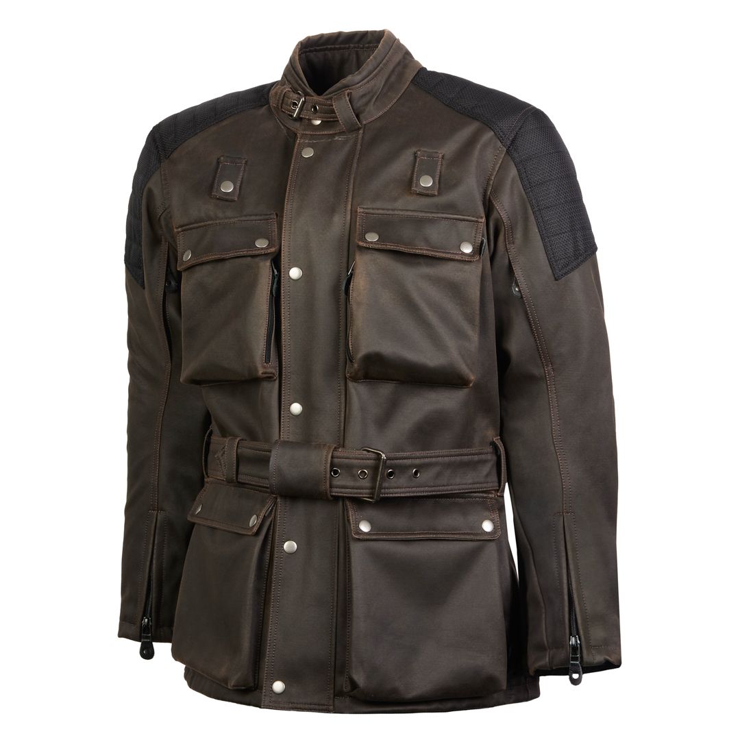Spada Crossguard CE Waterproof Textile Jacket - Walnut | Spada ...