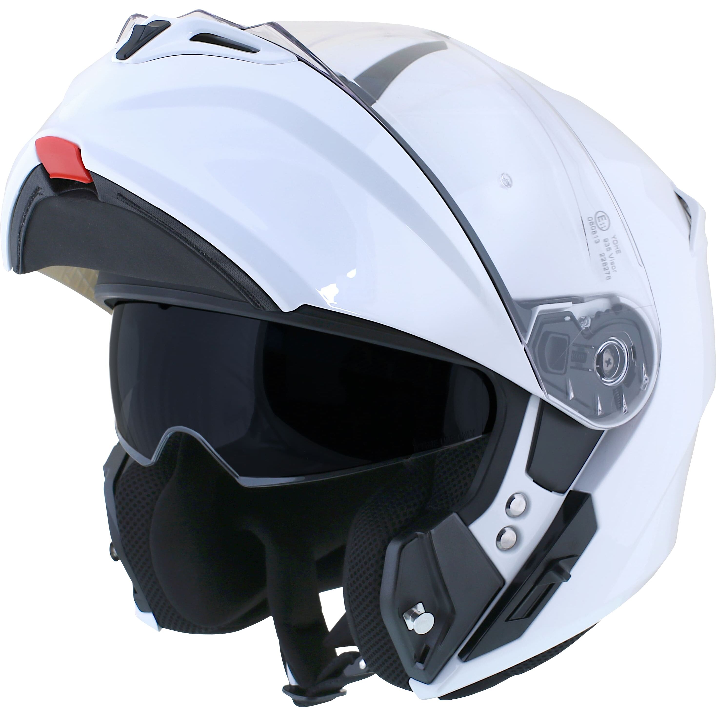 Duchinni D938 Flip Front Helmet - Gloss White | Duchinni Motorcycle ...