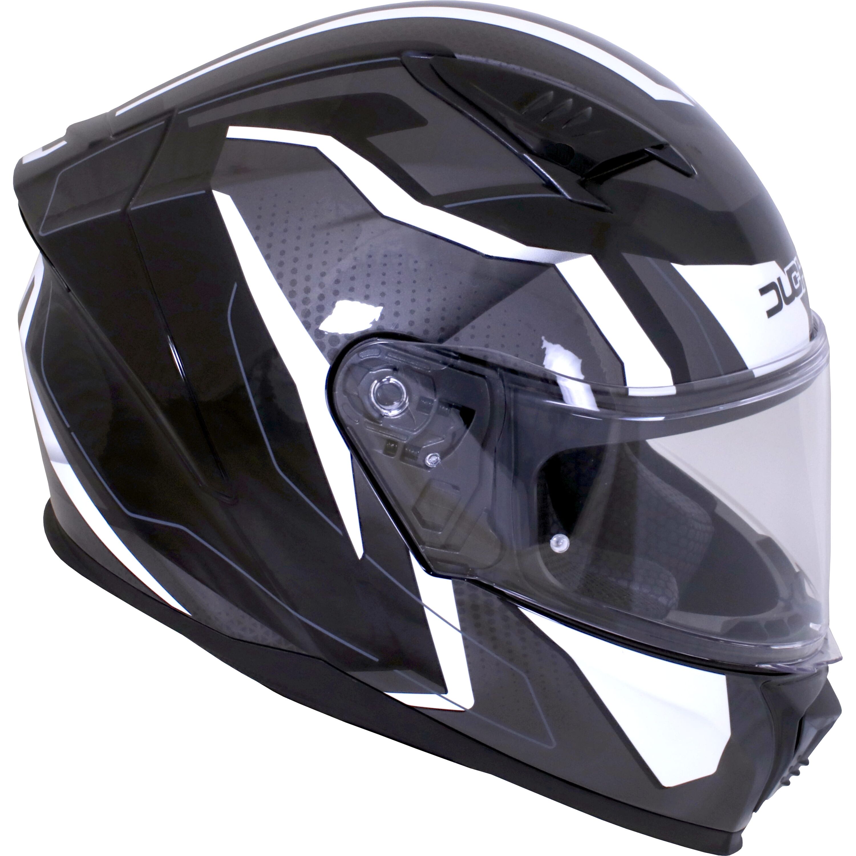 Duchinni D985 - Black/White | Duchinni Motorcycle Clothing | Two Wheel ...