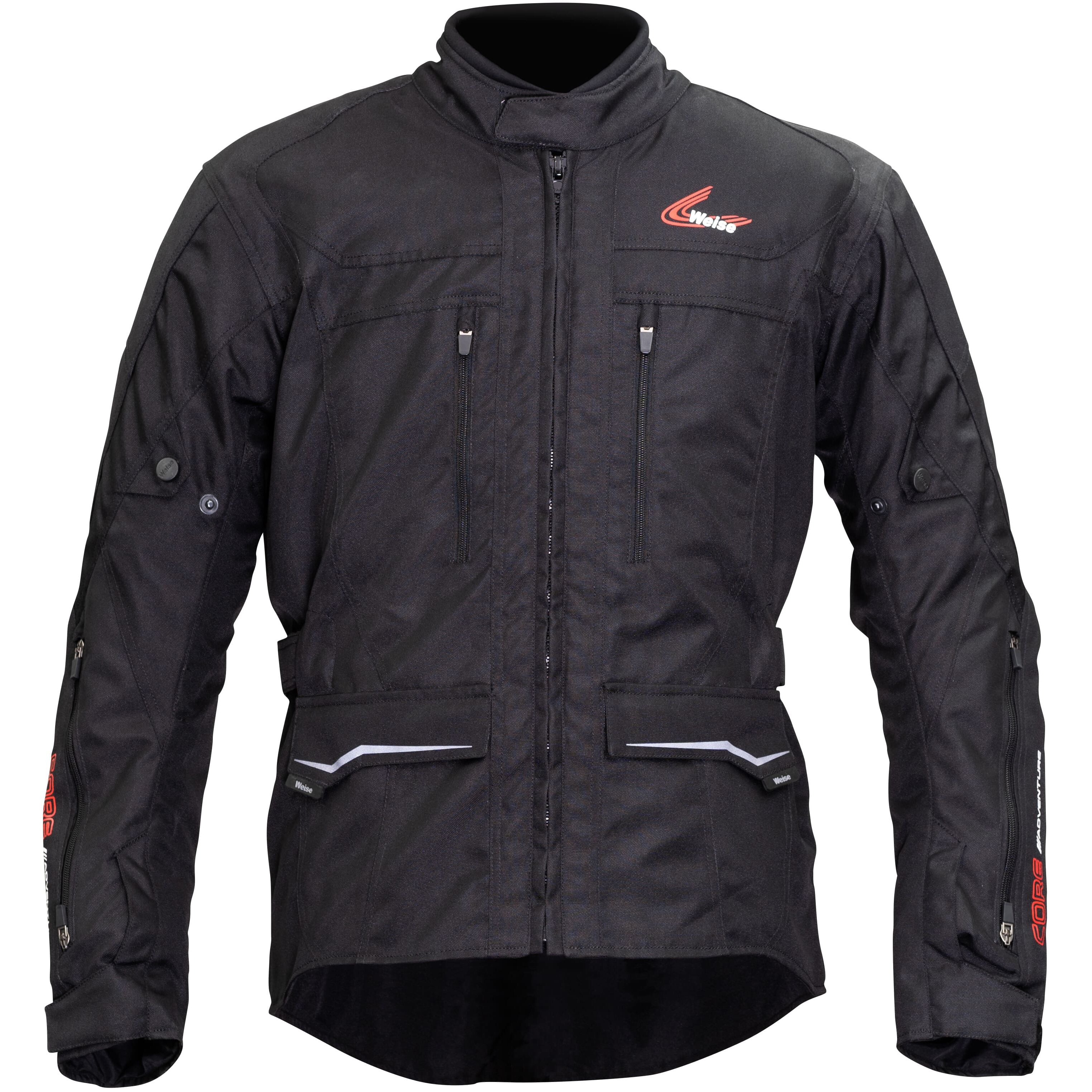 Weise Core Adventure Jacket - Black | Weise Motorcycle Clothing | Two ...