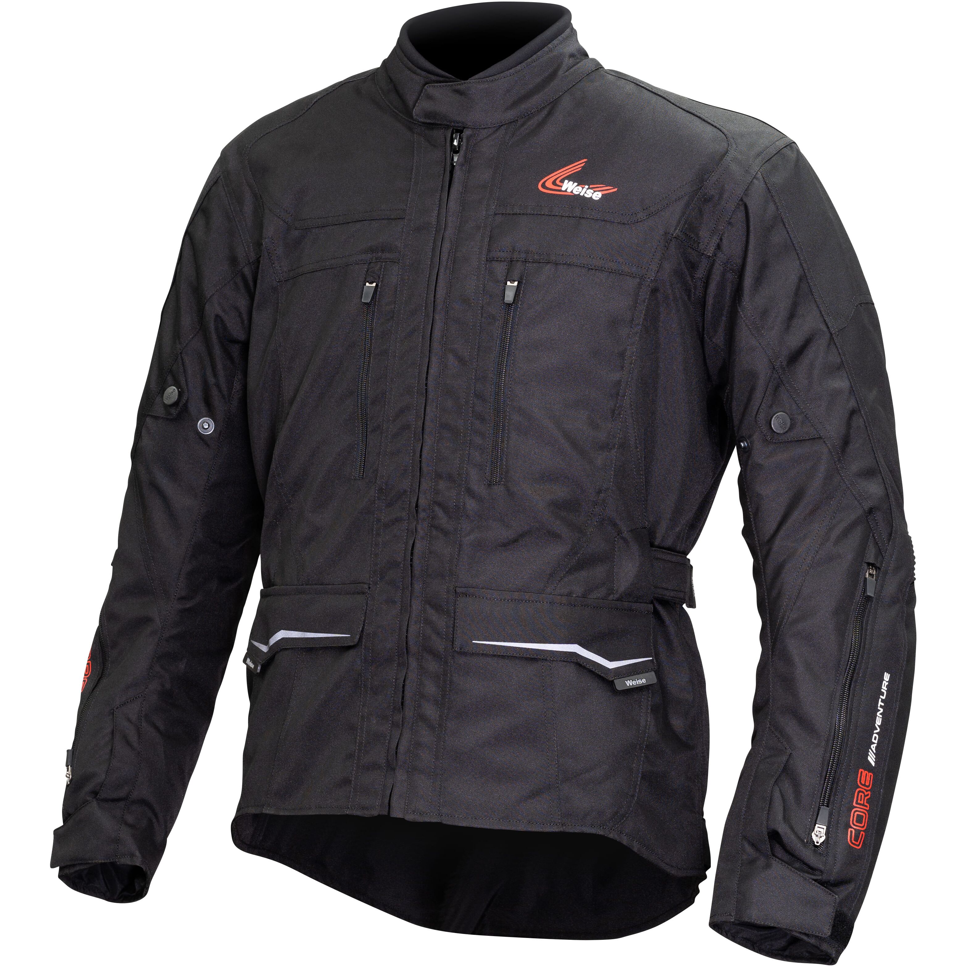 Weise Core Adventure Jacket - Black | Weise Motorcycle Clothing | Two ...