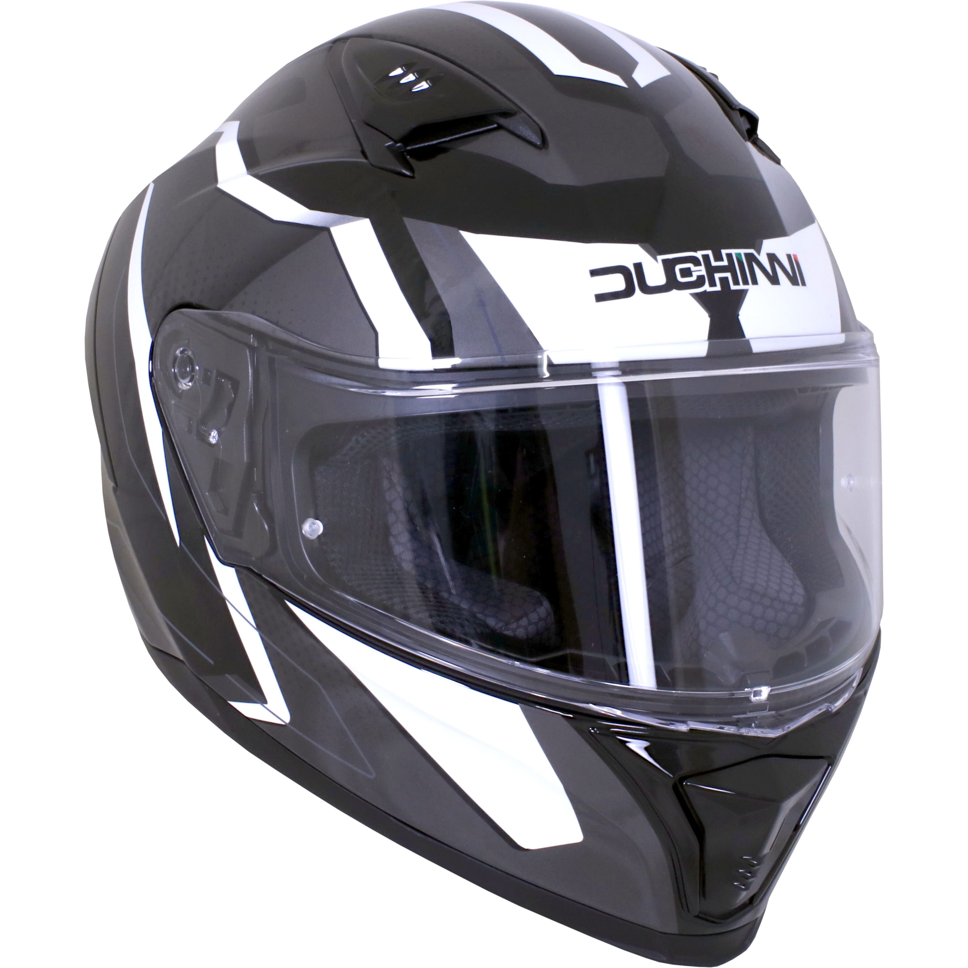 Duchinni D985 - Black/White | Duchinni Motorcycle Clothing | Two Wheel ...