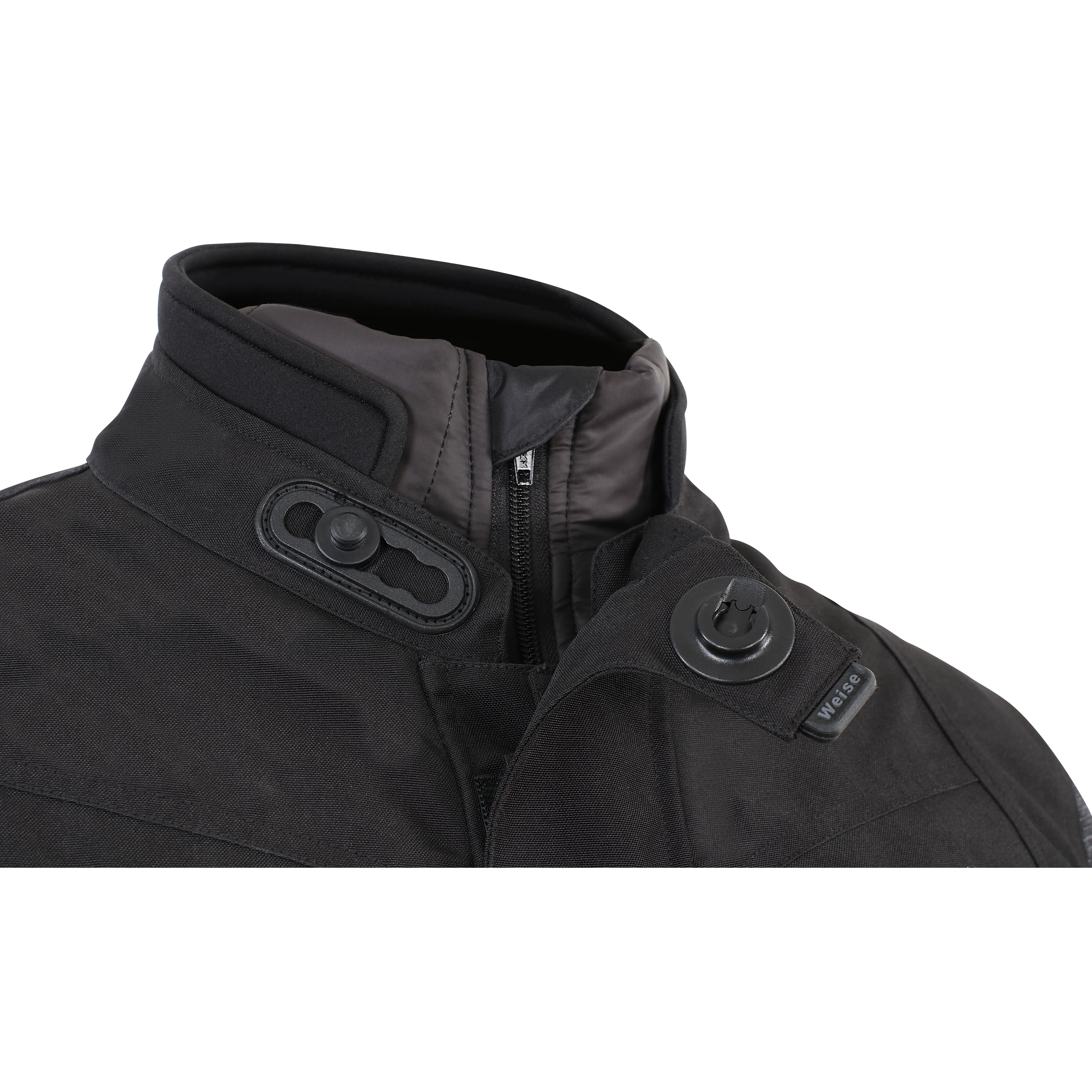 Weise Navigator Laminated Textile Jacket - Black | Weise Motorcycle ...