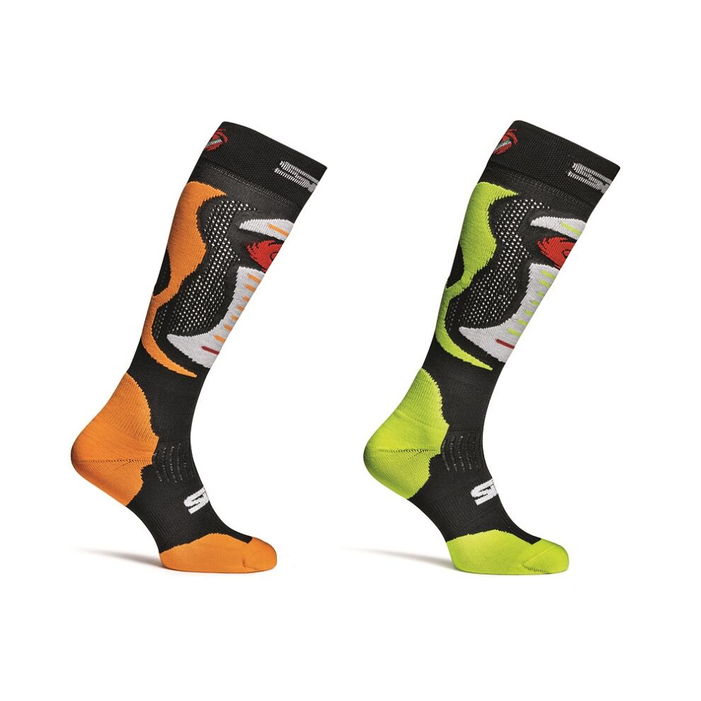 Sidi Motorcycle Socks Faenza Yellow - FREE UK DELIVERY